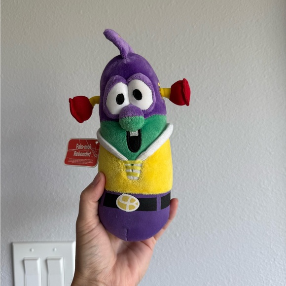 Mattel | Toys | Larryboy Plush Toy Purple And Yellow | Poshmark
